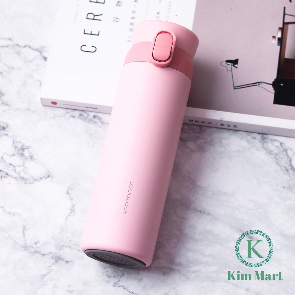 Bình giữ nhiệt Lock&Lock Wannabe One Touch LHC3240 PIK 450ml Inox316 ...