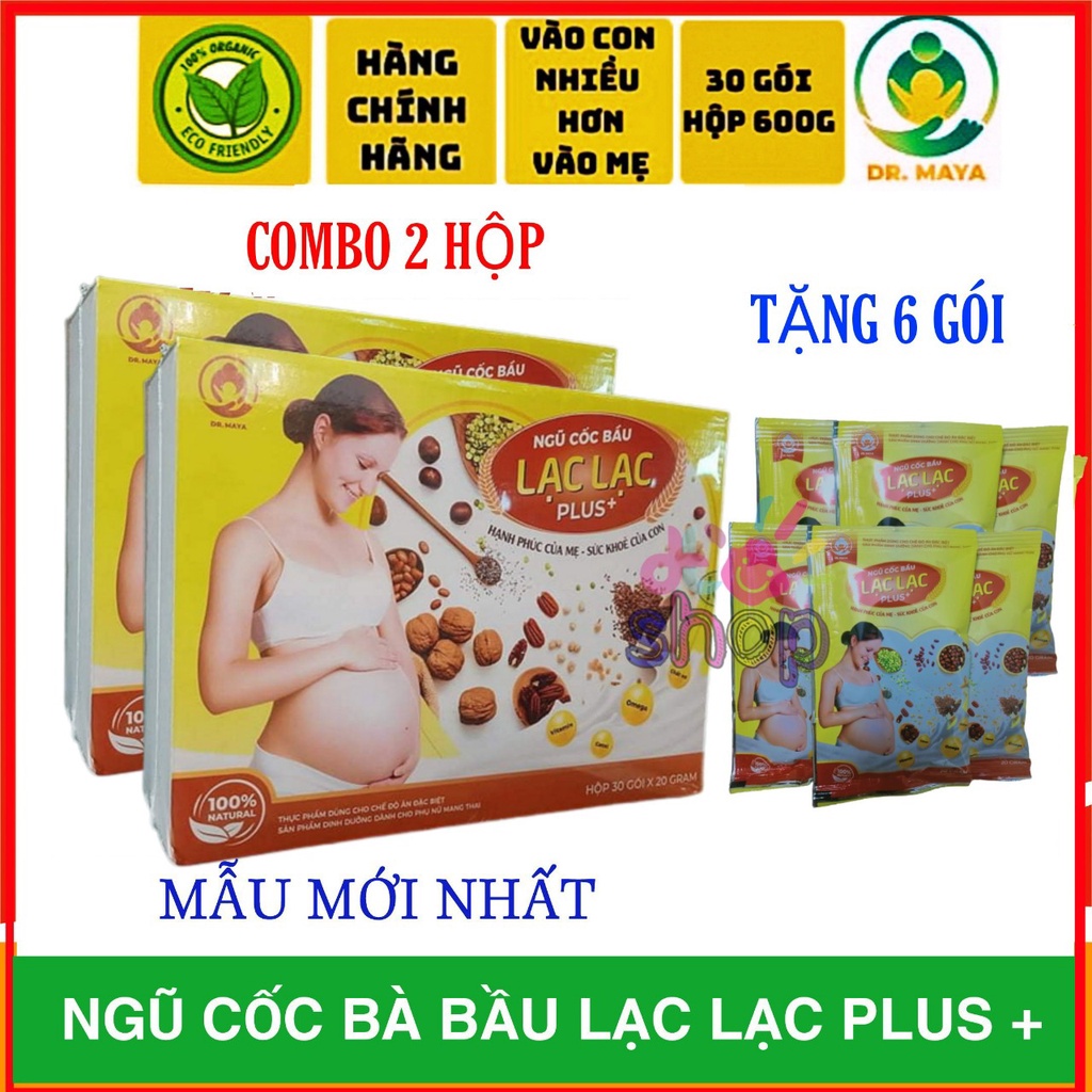 (Combo 2 hộp) Ngũ cốc bầu Laclac plus chính hãng- Ngũ cốc bà bầu Laclac ...