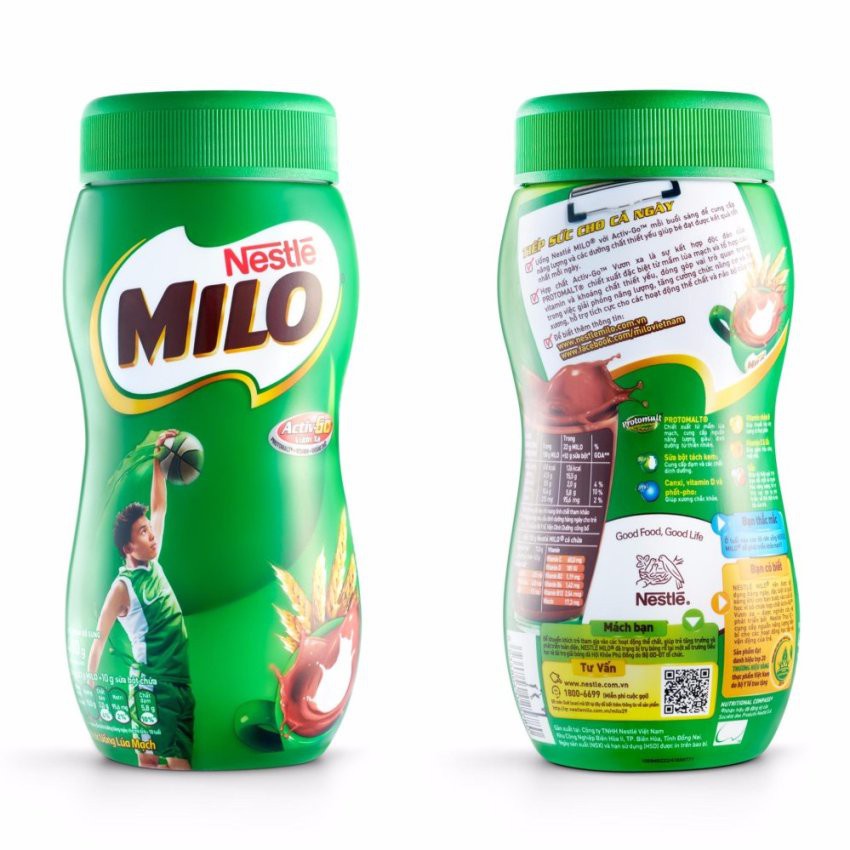 Bột Milo nguyên chất cacao 400g (hũ lớn, túi, hộp giấy, hộp thiếc ...