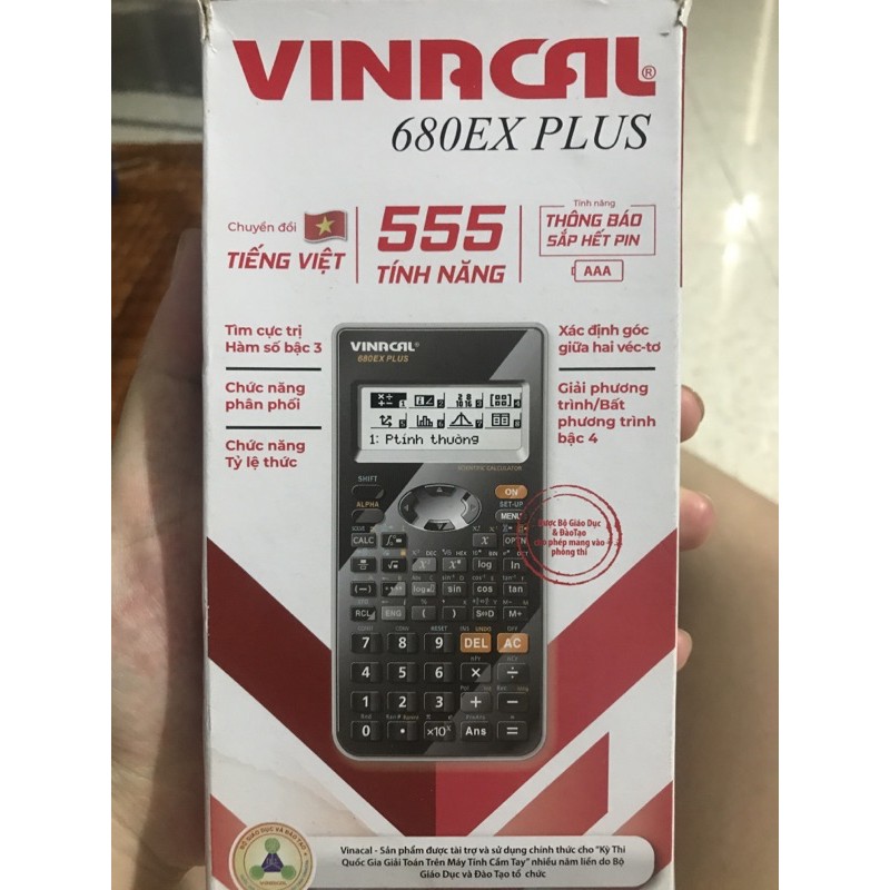 Máy tính học anh Vinacal 680 Ex plus - bản mới nhất | Shopee Việt Nam