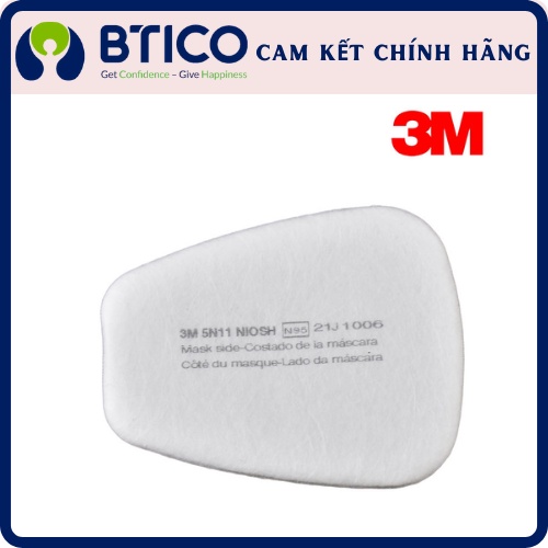 Tấm lọc bụi 3M 5N11/N95 dùng chung phin lọc 3M series 6000 và nắp giữ ...