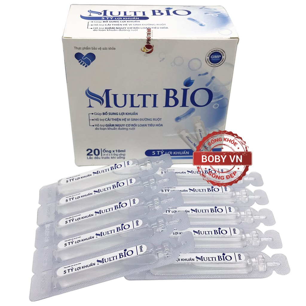Men vi sinh Multi Bio bổ sung lợi khuẩn, hỗ trợ đường ruột 20 ống x ...
