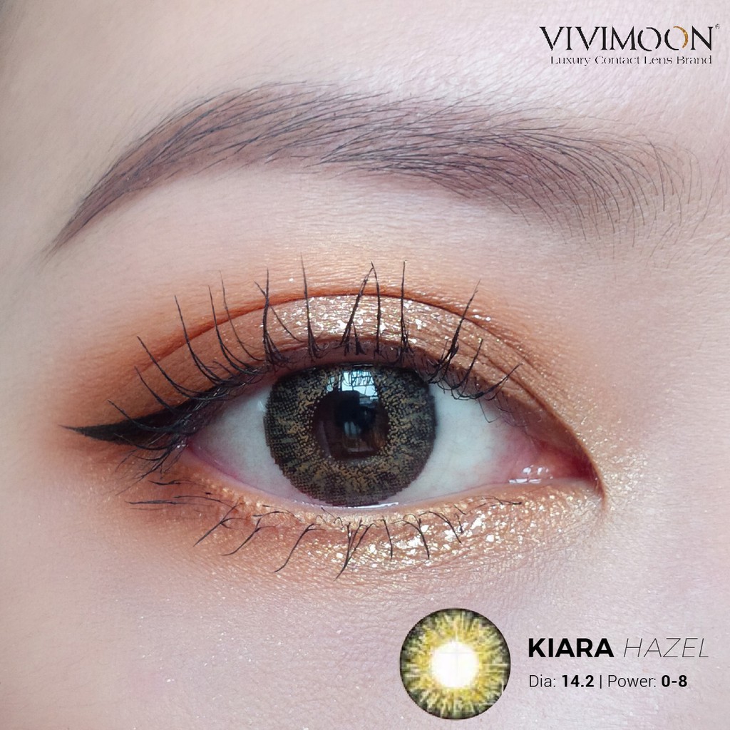Lens Cận Màu Nâu Đồi Mồi VIVIMOON Kiara Hazel 14.0mm | Shopee Việt Nam