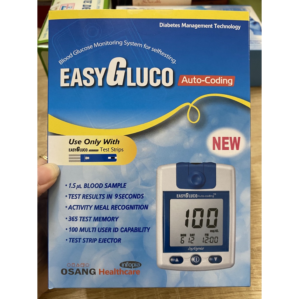 Máy đo đường huyết EasyGluco (Máy) | Shopee Việt Nam