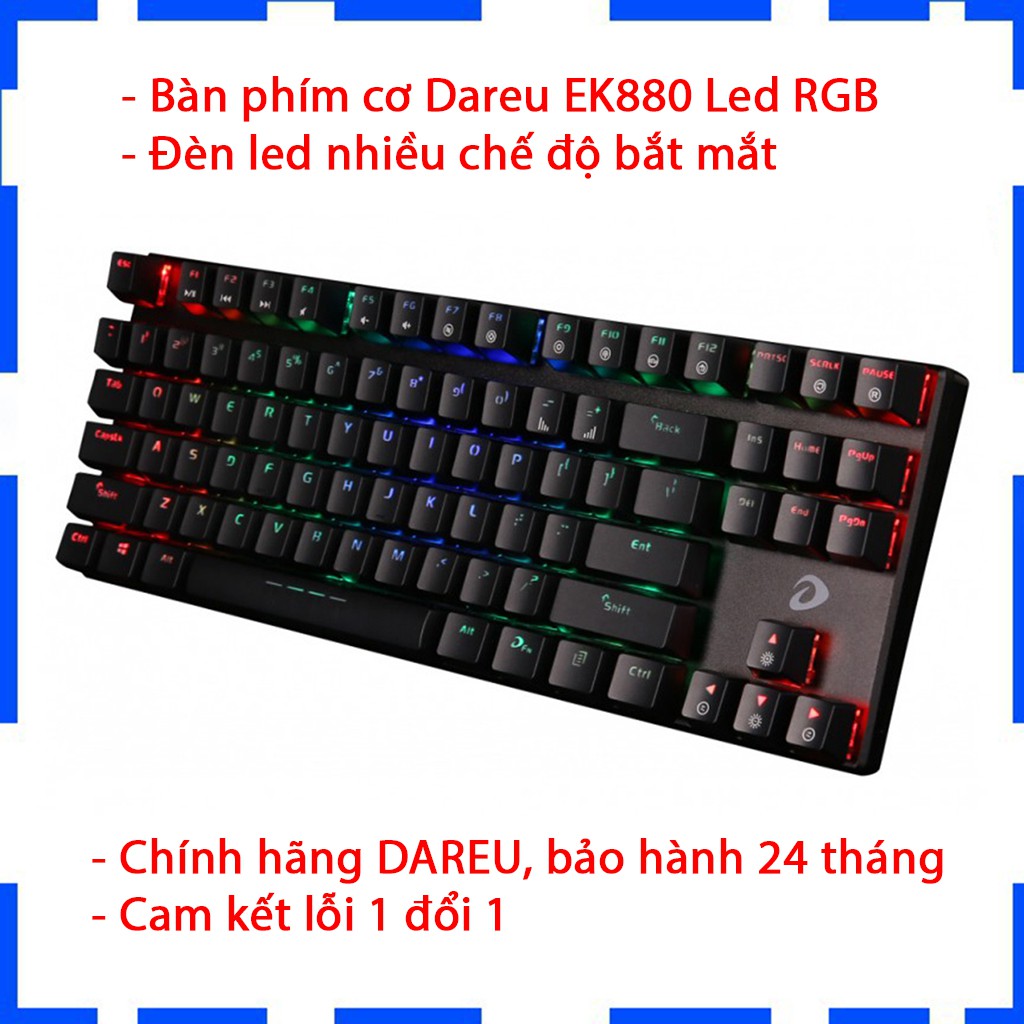 Bàn phím cơ Gaming Dareu EK880 - Mã cũ DK880 - Led RGB - Chính hãng ...