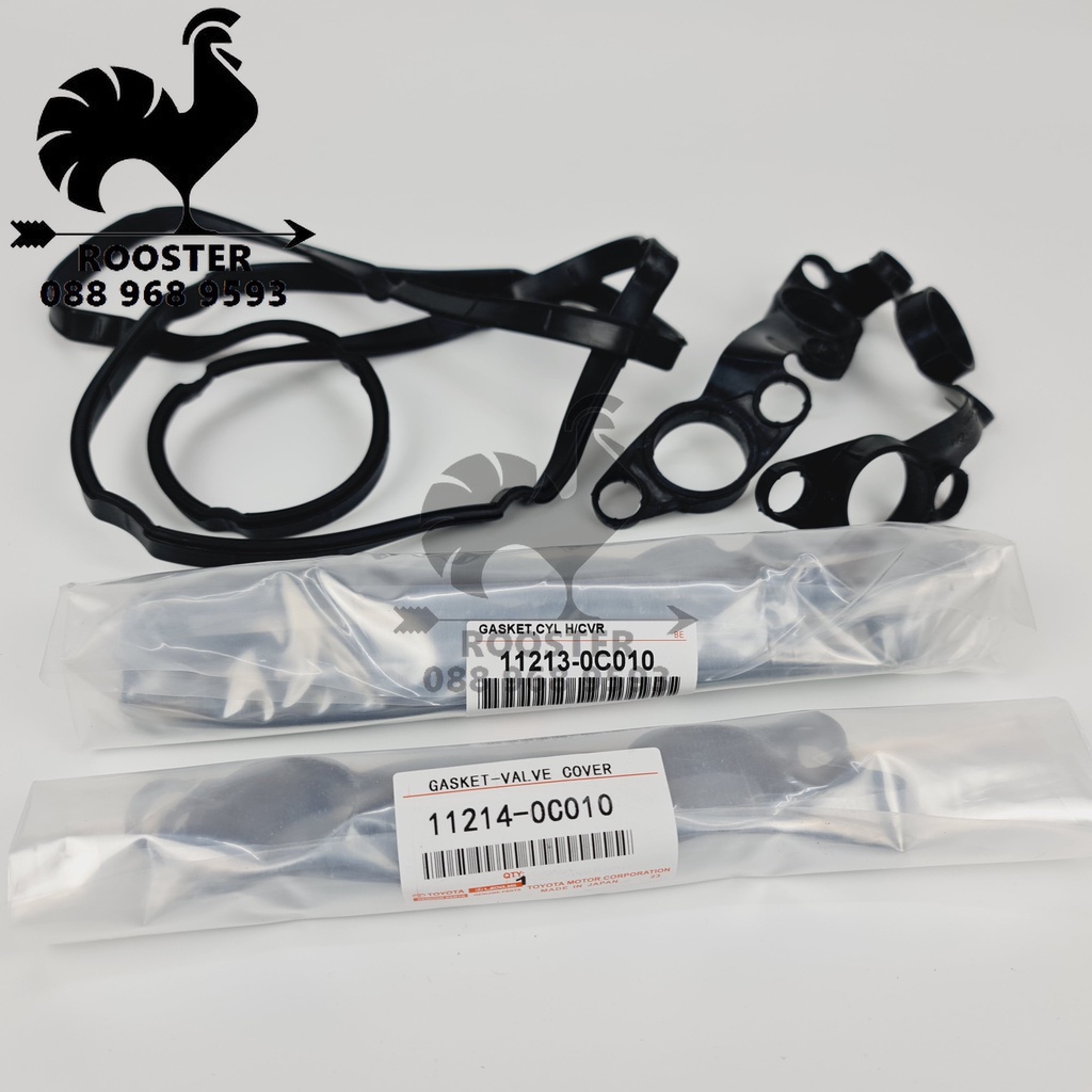 Gioăng bugi và gioăng nắp giàn cò (giàn cam) xe Innova, Fortuner (Mã ...