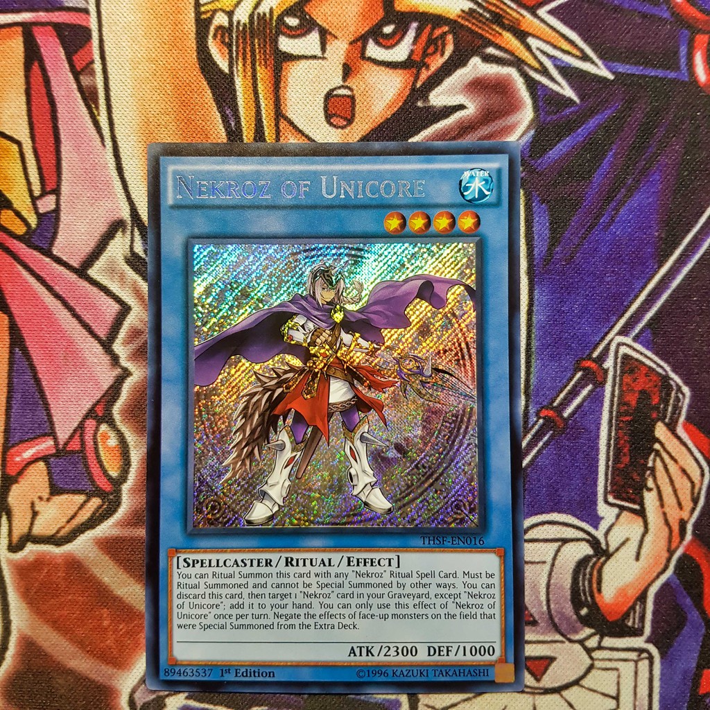 Thẻ bài Yugioh chính hãng | Nekroz of Unicore | THSF Secret rare | Shopee Việt Nam