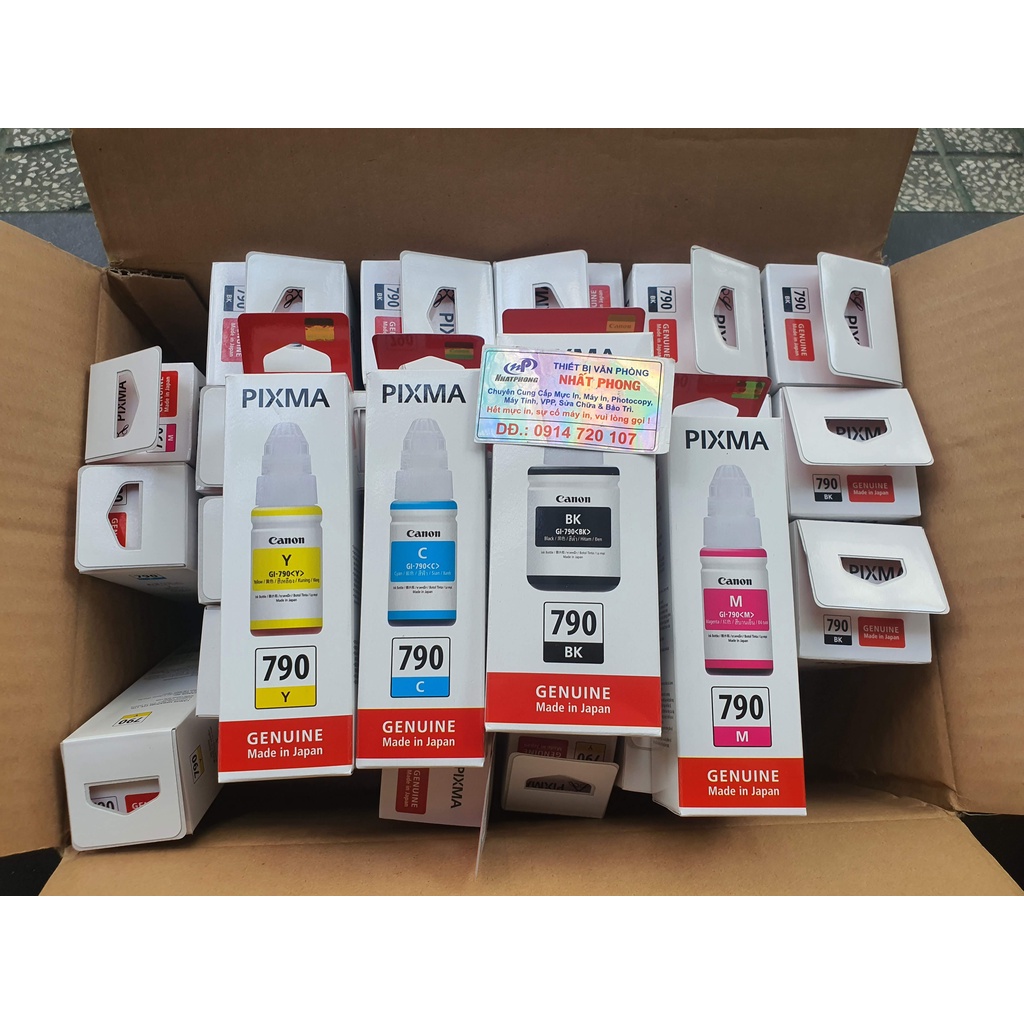 Mực in Canon GI-790 BK/C/M/Y - Hàng chính hãng | Shopee Việt Nam