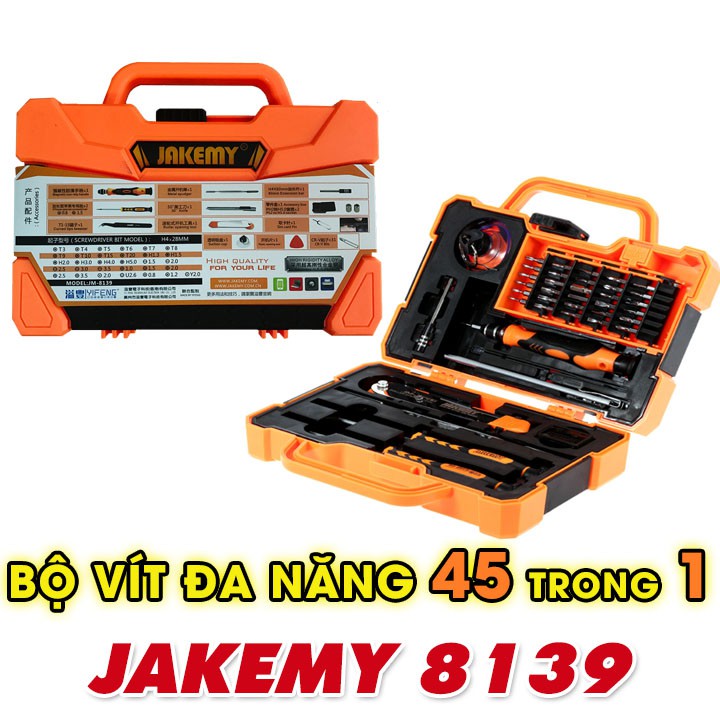 Bộ Vít Đa Năng 45 Trong 1 Jakemy JM-8139 | Shopee Việt Nam