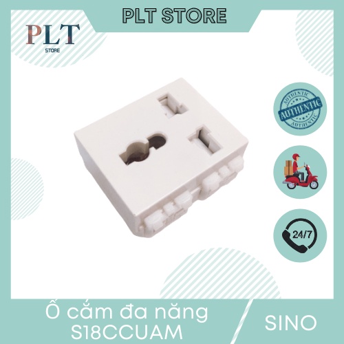 Ổ cắm đa năng có màn che 16A SINO S18CCUAM dùng chung cho Sê ri S98CC ...