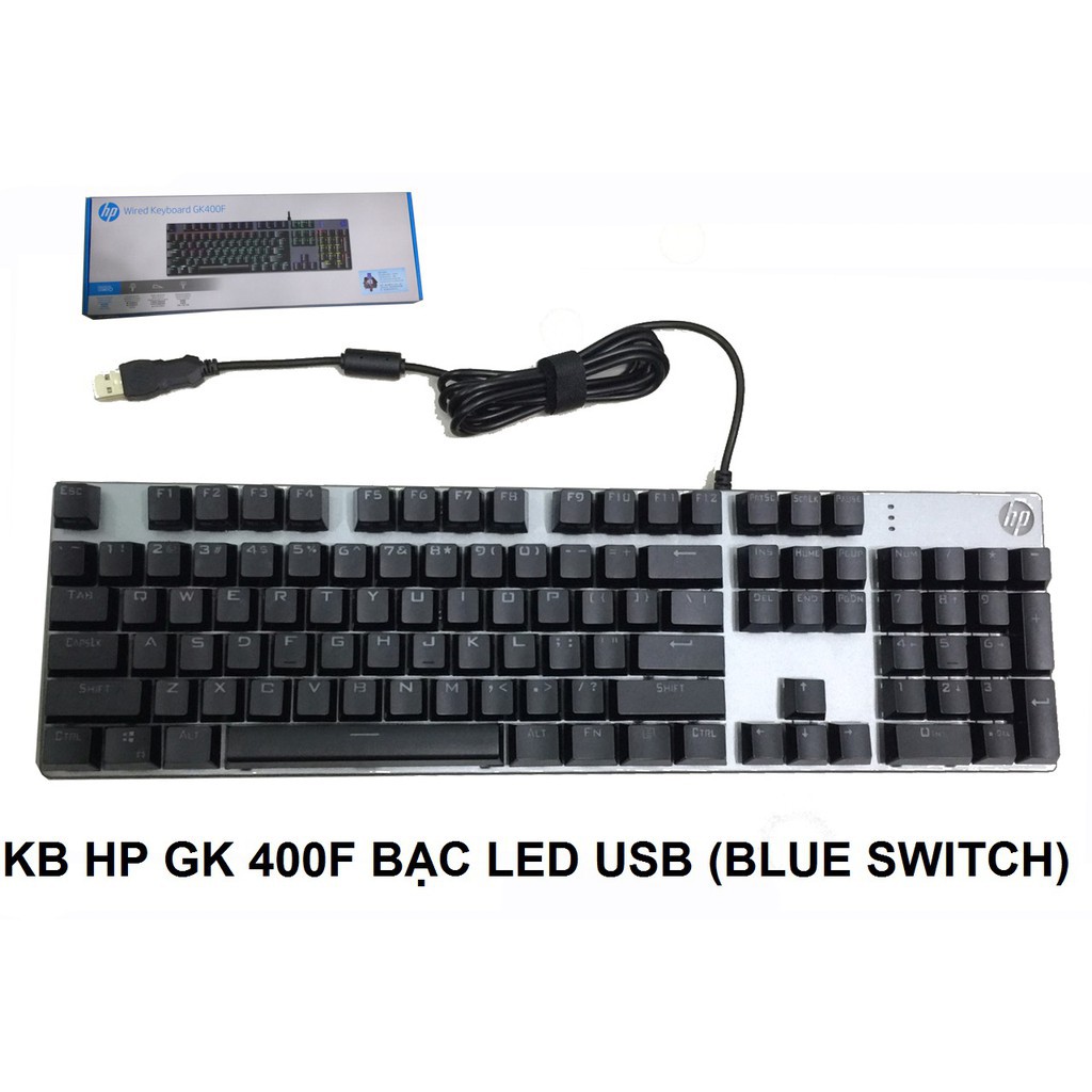 BÀN PHÍM CƠ HP GK 400F BẠC LED USB | Shopee Việt Nam