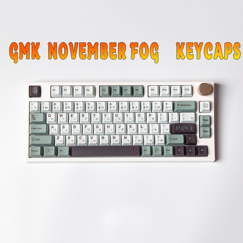GMK November Fog theme keycaps/ cherry profile/ dye-sub/PBT keycap ...