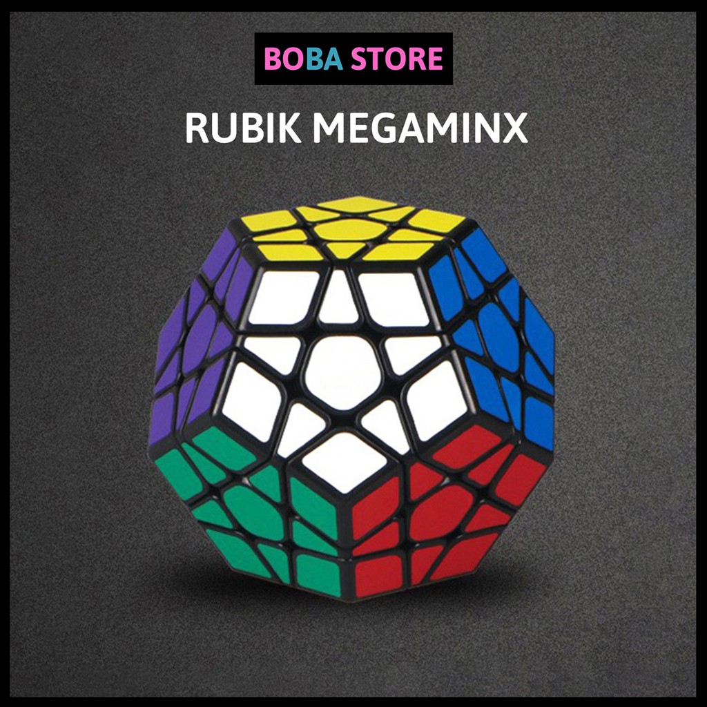 Rubik Biến Thể 12 Mặt Megaminx 3x3x3. Rubic 12 Màu (Bản cao cấp) Boba ...