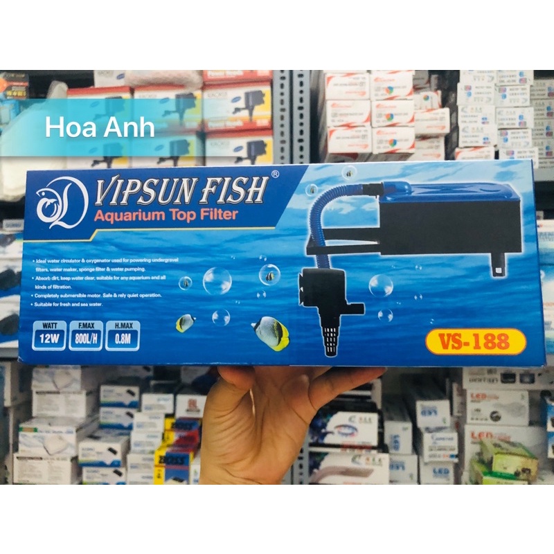 Vipsun Fish VS-188 - Bộ Máng và Máy Bơm Lọc Nước Hồ Cá - | Shopee Việt Nam