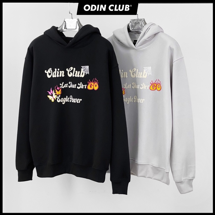 Áo Hoodie Oversize ODIN CLUB Eagle, Áo nỉ có mũ cho nam nữ form rộng ...
