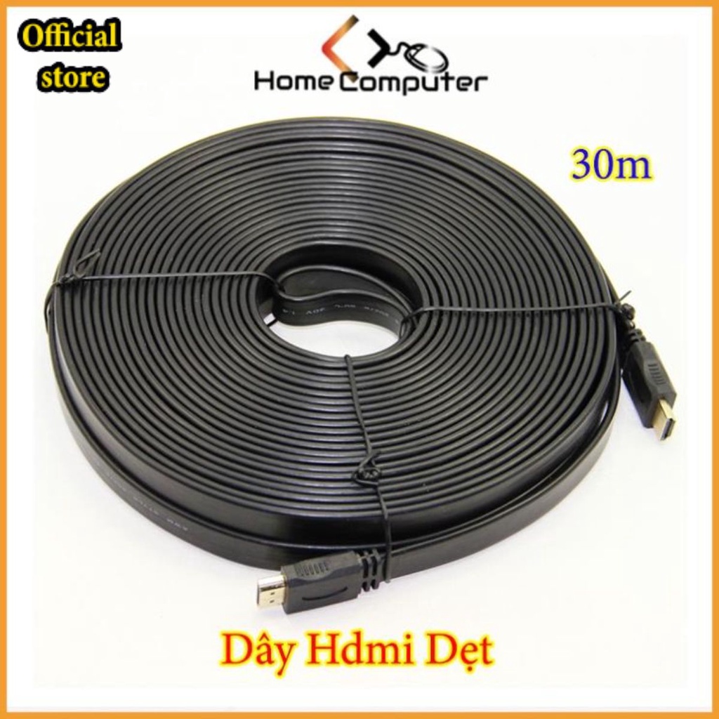 Dây cáp tín hiệu HDMI 25m, 30m dẹt chuẩn 1.4v lõi đồng. bảo hành 3 ...