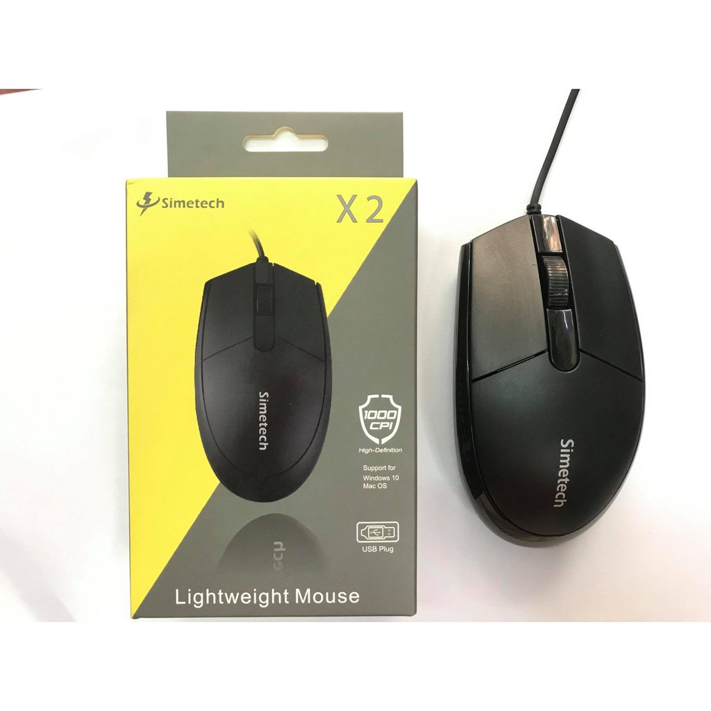 Chuột máy tính, chuột máy tính có dây SIMETECH X2 chính hãng - Bảo hành ...
