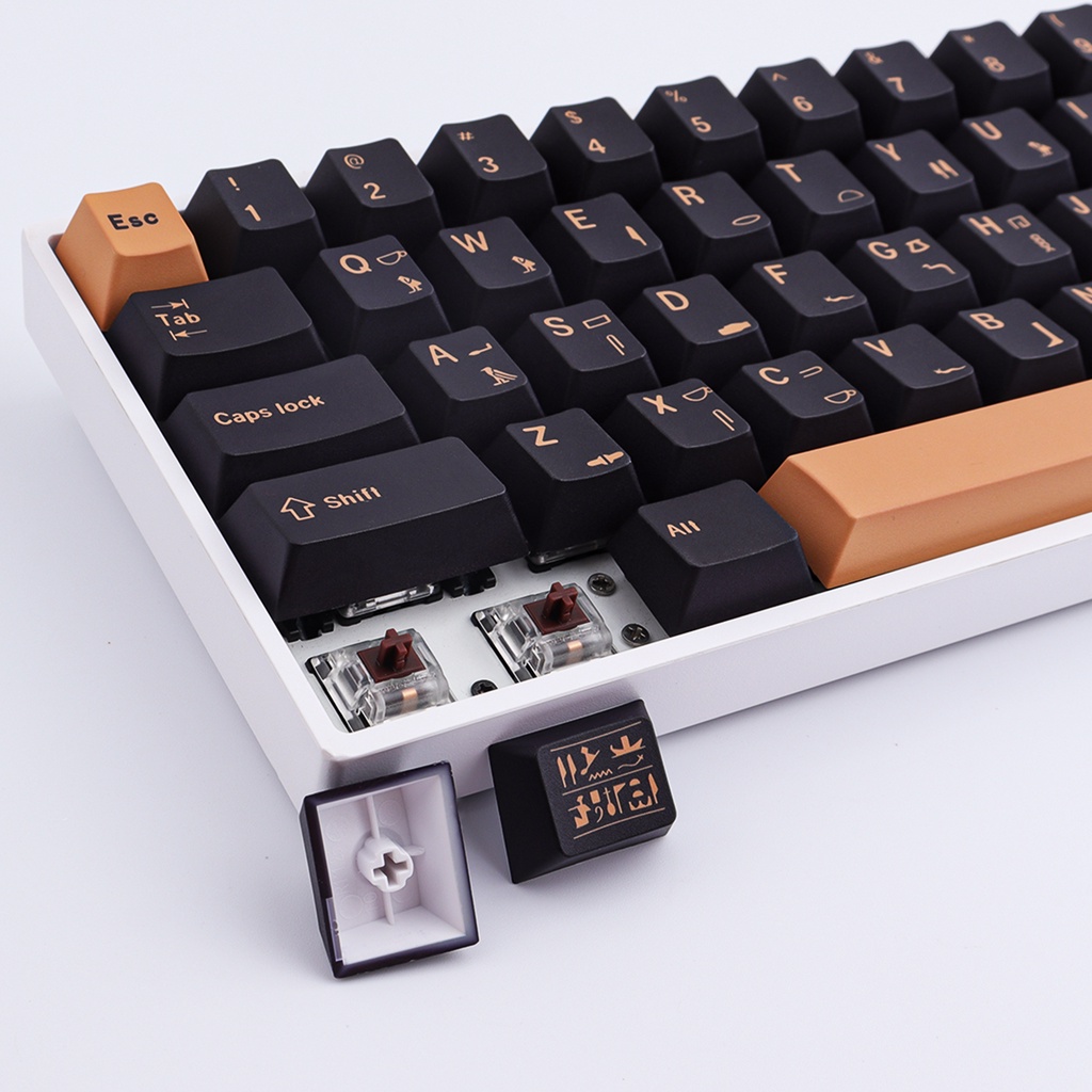 GMK Pharaoh PBT Keycap 129 phím Cherry Profile DYE-SUB GMK Personalized KeyCaps cho Cherry MX ...