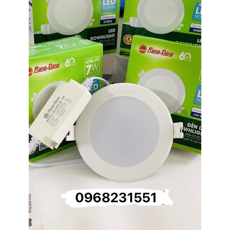 Đèn LED Âm trần Downlight 90/7W Rạng Đông Model: AT06.V2 90/7w Ánh Sáng Trắng | Shopee Việt Nam