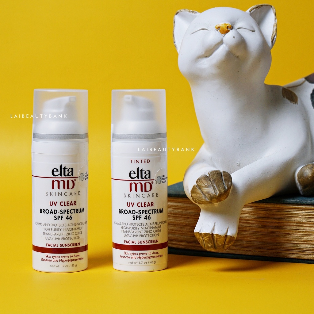 Kem chống nắng Elta MD SPF 46 UV Clear Broad-Spectrum 48g chứa Niacinamide cho da mụn, da tăng ...