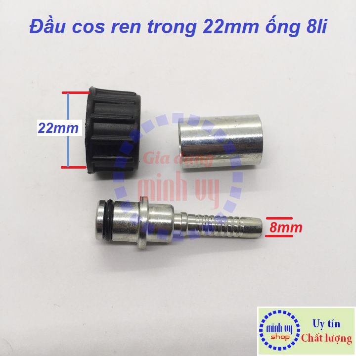 Đầu cos ren trong 22mm ống fi 8li của dây xịt máy rửa xe mini gia đình ...