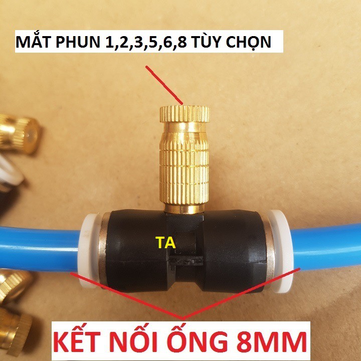 Béc phun sương bằng đồng số 2-3-5-6-7-8 kèm BAO GỒM ĐẾ NHỰA CHỊU NHIỆT | Shopee Việt Nam