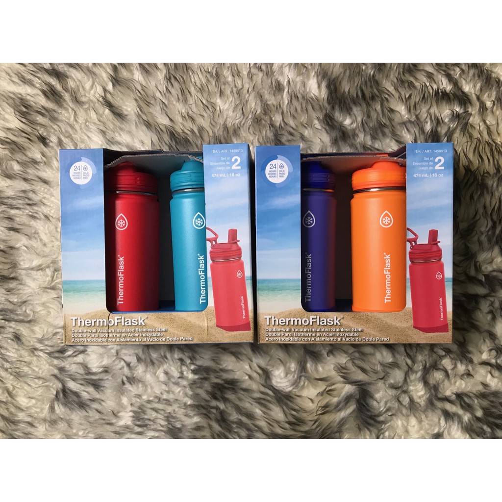 Bình Giữ Nhiệt ThermoFlask Stainless Steel 474ml USA | Shopee Việt Nam