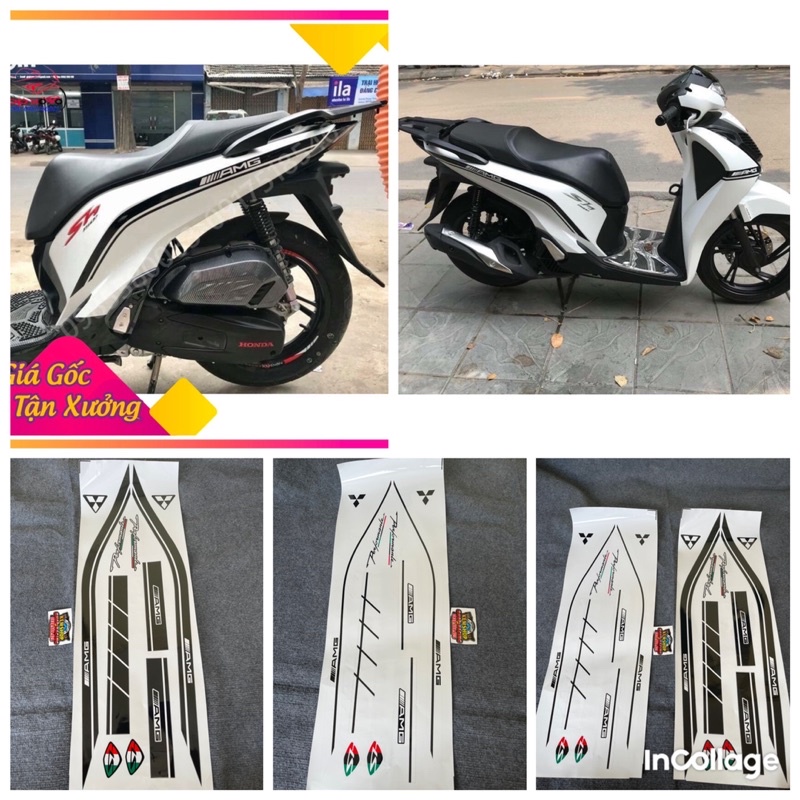 Tem AMG Dán Cho Sh 2017-2019 Tem 3 Lớp Chống Bay Màu | Shopee Việt Nam