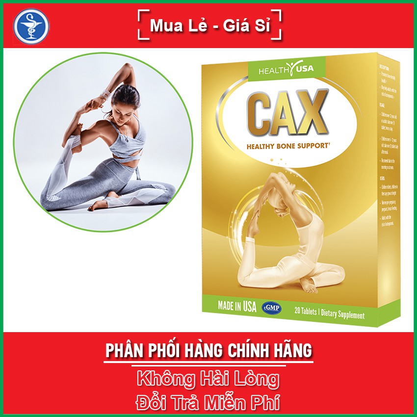 Healthy Usa CAX 20 viên - Bổ sung Calci và Vitamin D giúp xương chắc khỏe - yespharmacy | Shopee ...