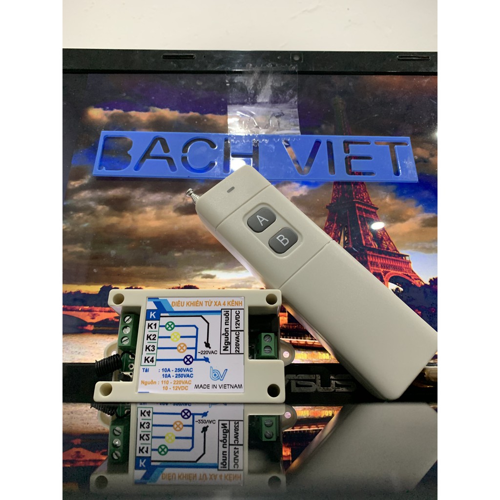 Module RF 2 kênh 12V-220V 10A 3km + hộp - Thiết bị điện thông minh ...