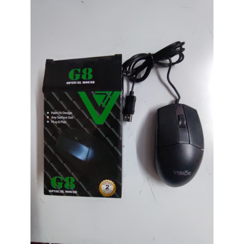 Chuột máy tính có dây G8 vision 1 đổi 1 | Shopee Việt Nam
