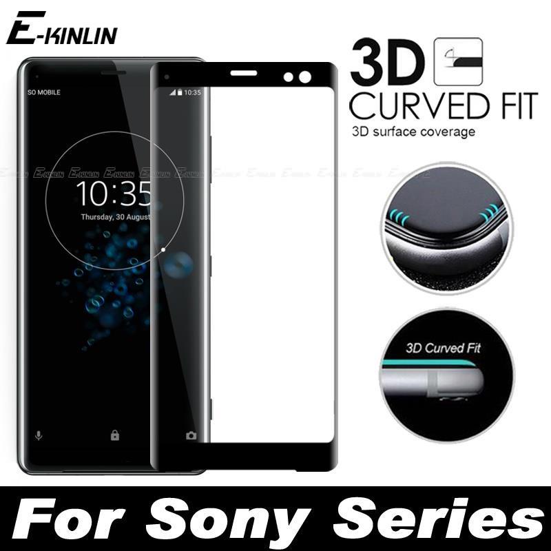 Kính Cường Lực 3D Viền Cong Chuyên Dụng Cho Sony Xperia XZ3 XZ2 XZ1 XZ ...