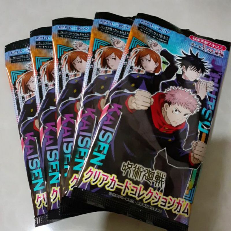 THẺ NHÂN PHẨM JJK- CLEAR / METAL CARD Jujutsu Kaisen vol1/ Pack nhân ...