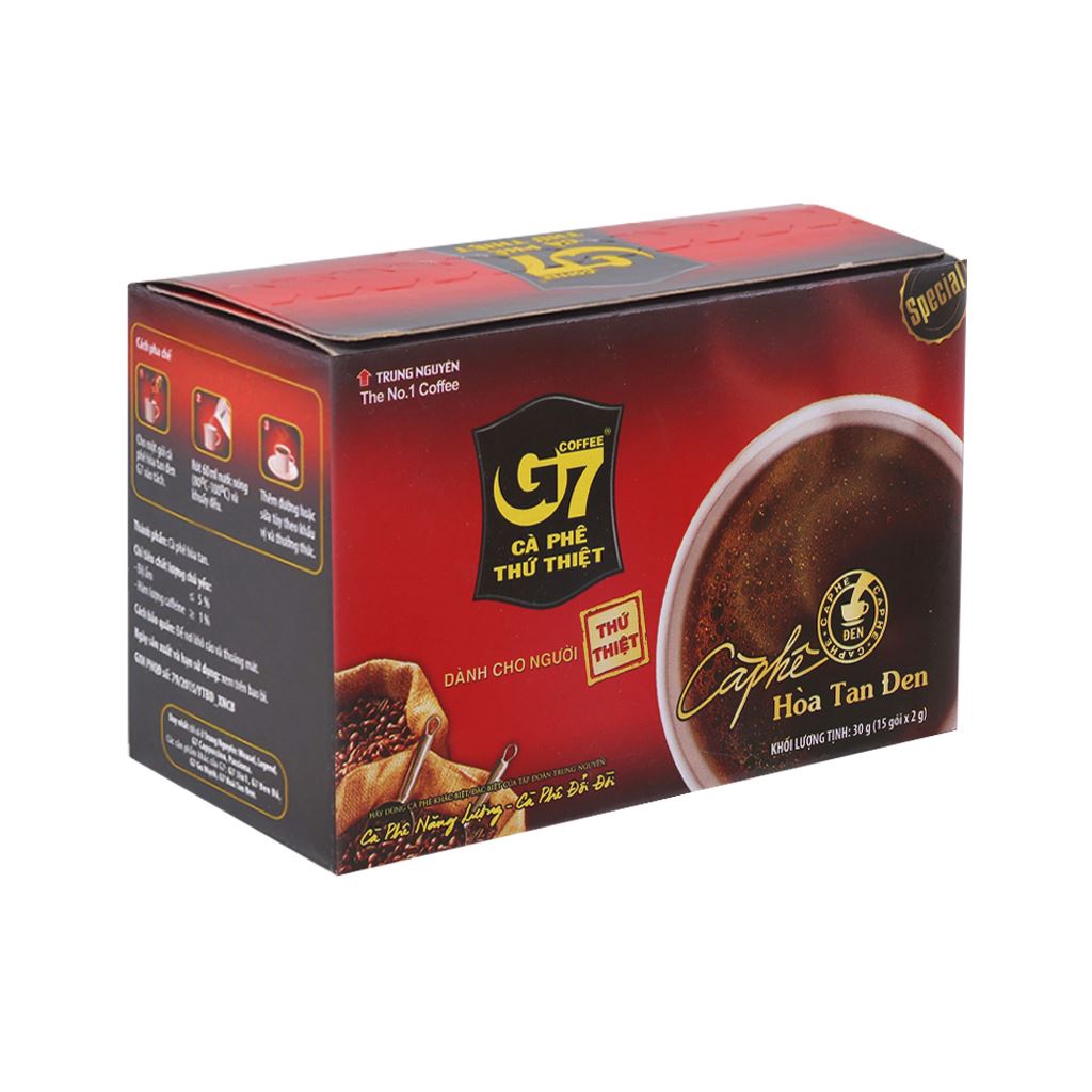 Cà phê đen không đường hoà tan G7 hộp 30g ( 15 gói x 2g) | Shopee Việt Nam