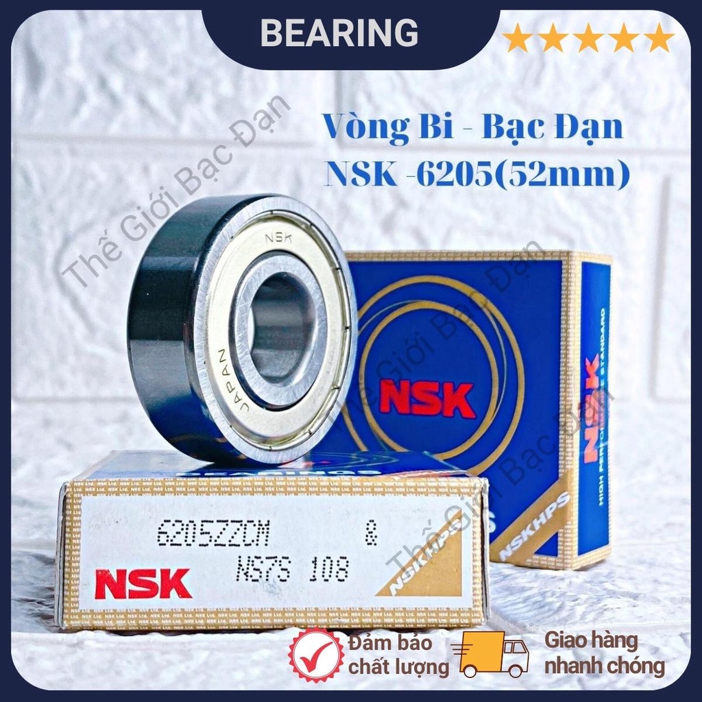 Vòng bi bạc đạn NSK 6205 (52mm) ZZCM -hàng đẹp - chất lượng cao -Thế Giới Bạc Đạn | Shopee Việt Nam