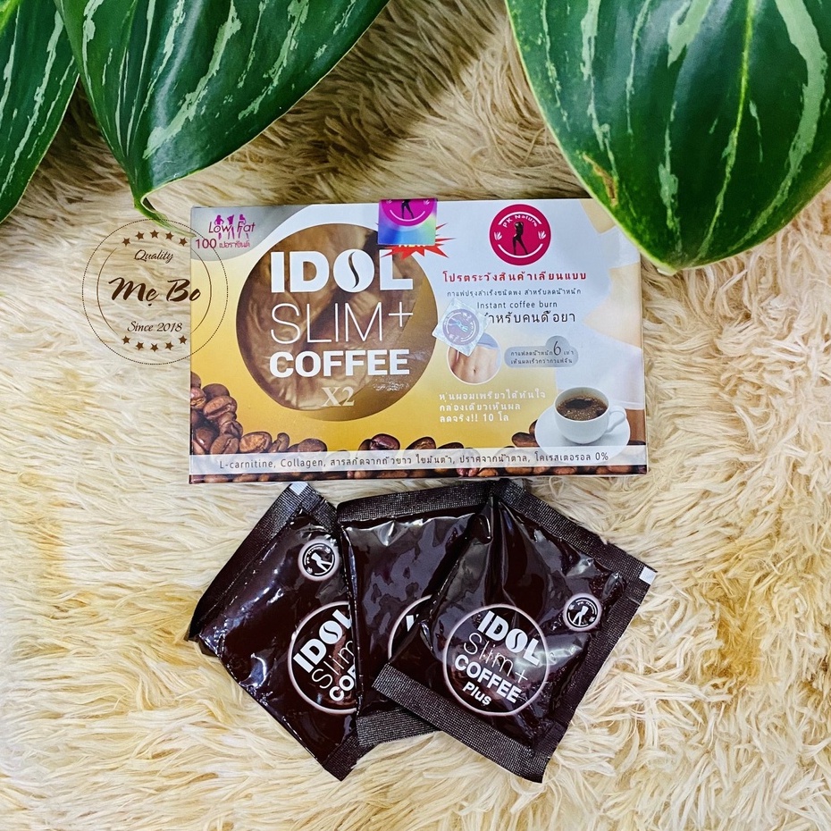 Cà phê idol slim coffee X2 Thái Lan 10 gói (chính hãng gói nâu) | Shopee Việt Nam