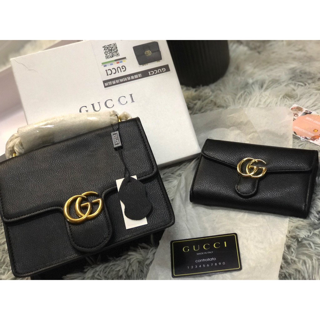 Set 2 Túi Gui ci Full Box màu đen | Shopee Việt Nam