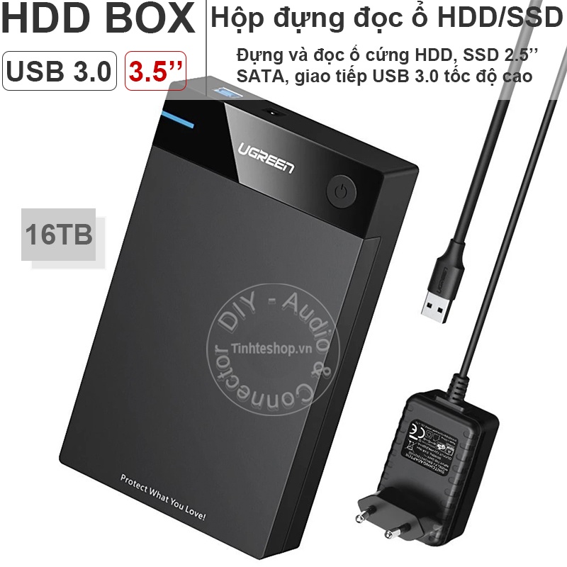 Box ổ cứng 3.5 Ugreen 50422 đọc ổ HDD 16TB | Shopee Việt Nam