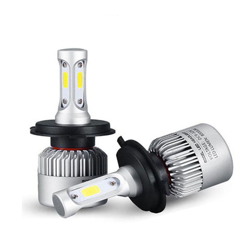 Bộ 2 đèn led S2 COB H4 pha cos 3 mặt 6000k sáng trắng ( giá 1 cặp ) | Shopee Việt Nam