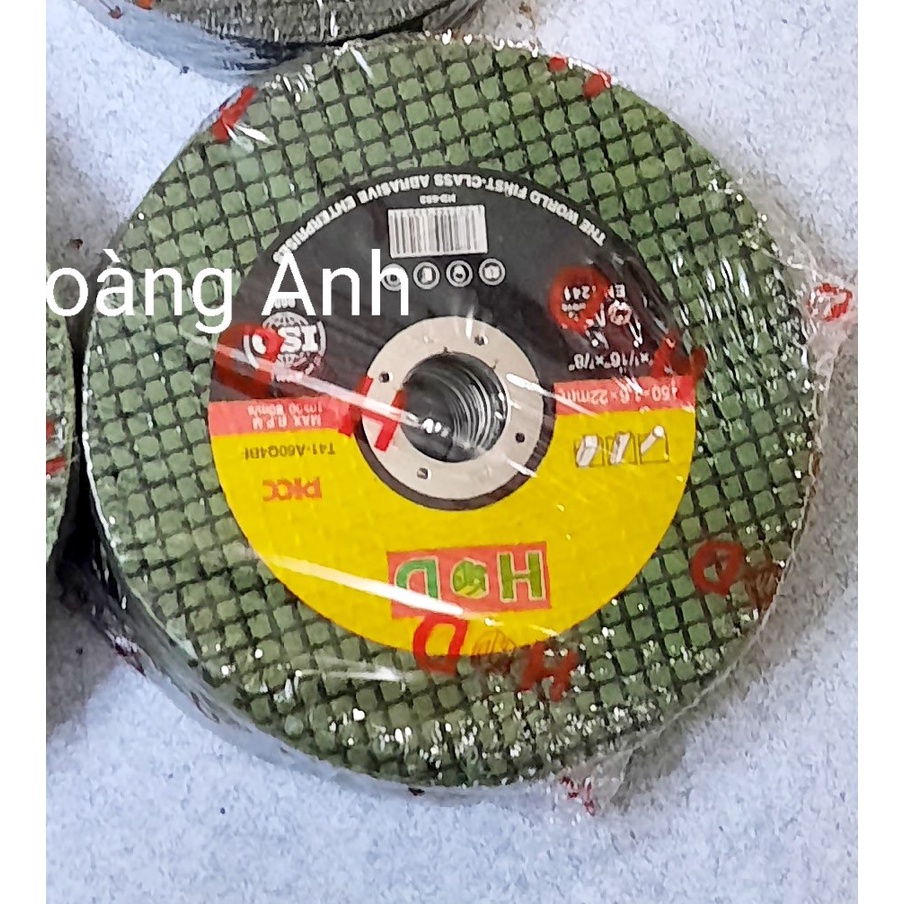 Đá cắt sắt, đá cắt inox các loại 100, 125, 150, 180, đá cắt kim loại HD ...