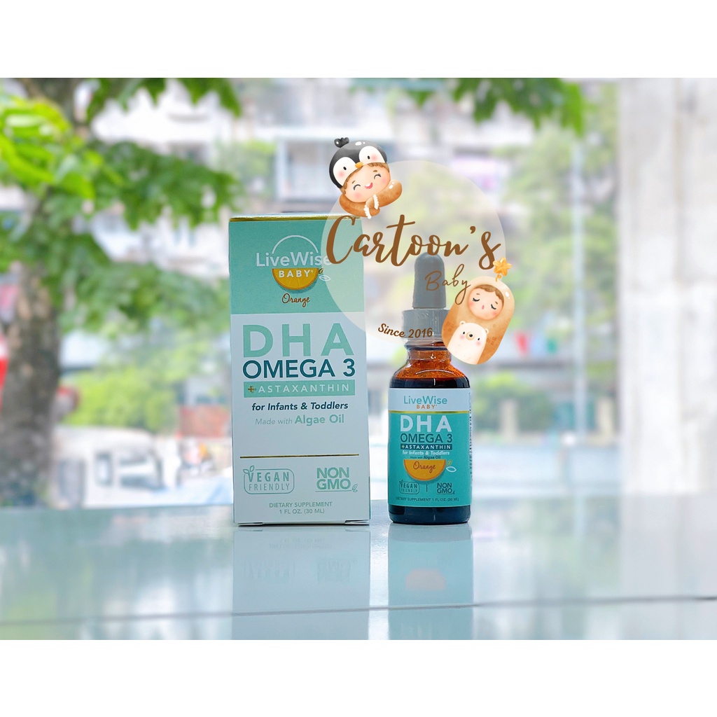 DHA OMEGA3 DẠNG GIỌT LIVEWISE BABY VỊ CAM 0-2Y 30ML(Date:2/2024 ...
