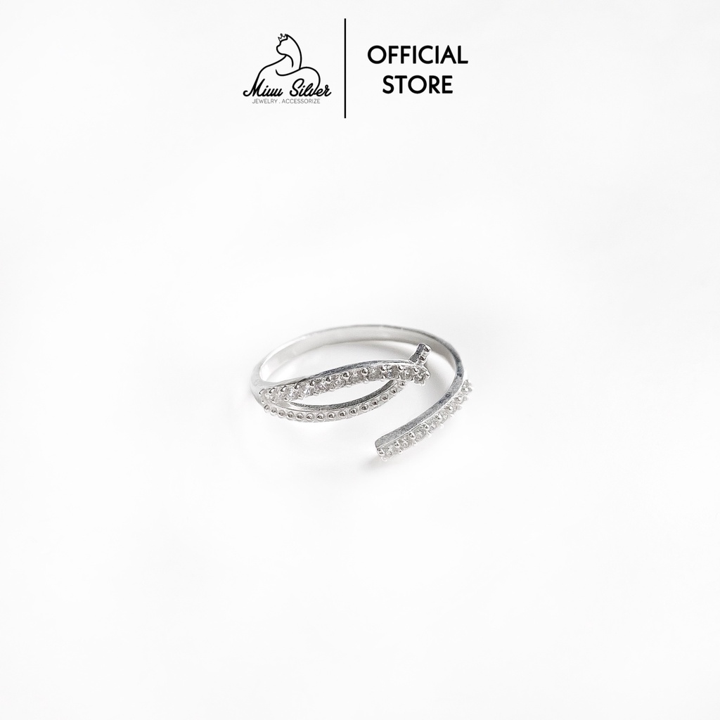 Nhẫn bạc nữ đính đá Miuu Silver Hera Ring | Shopee Việt Nam