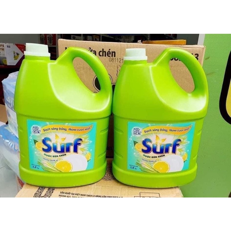 Nước rửa chén Surf 3,6kg hương chanh sả | Shopee Việt Nam