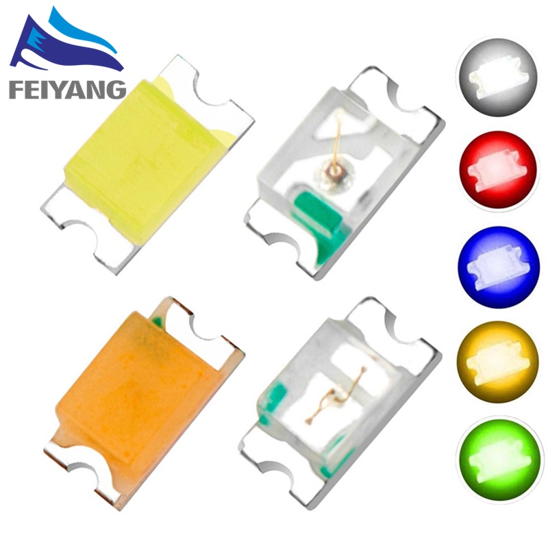 Set 100 Chip Đèn LED 0603 SMD Nhiều Màu Sắc Ánh Sáng Trắng/Xanh Dương ...