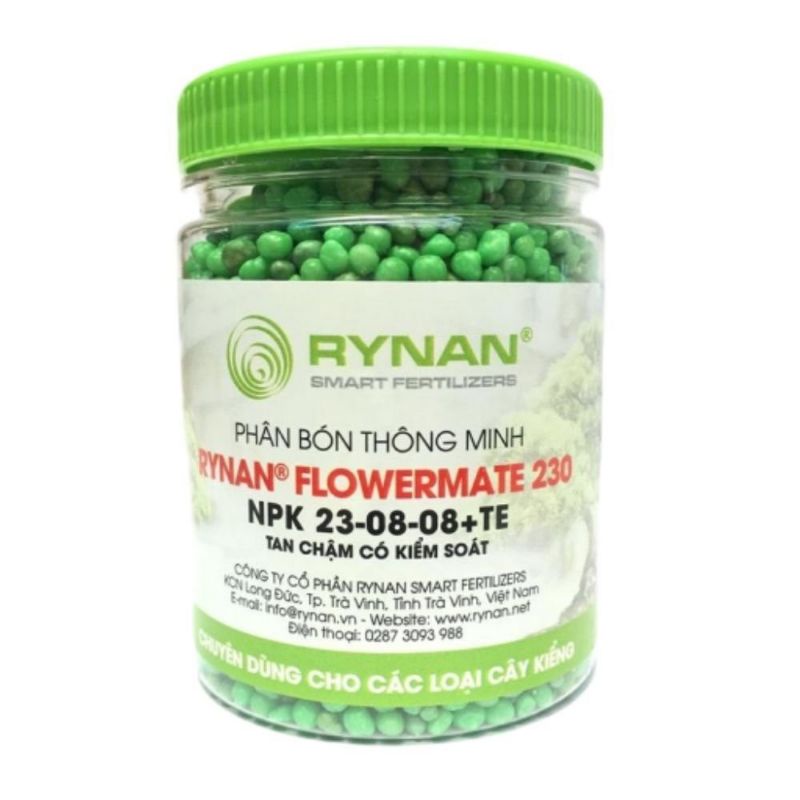 PHÂN BÓN THÔNG MINH RYNAN FLOWERMATE 230 -PHÂN BÓN NPK 23-8-8-TE 150g ...