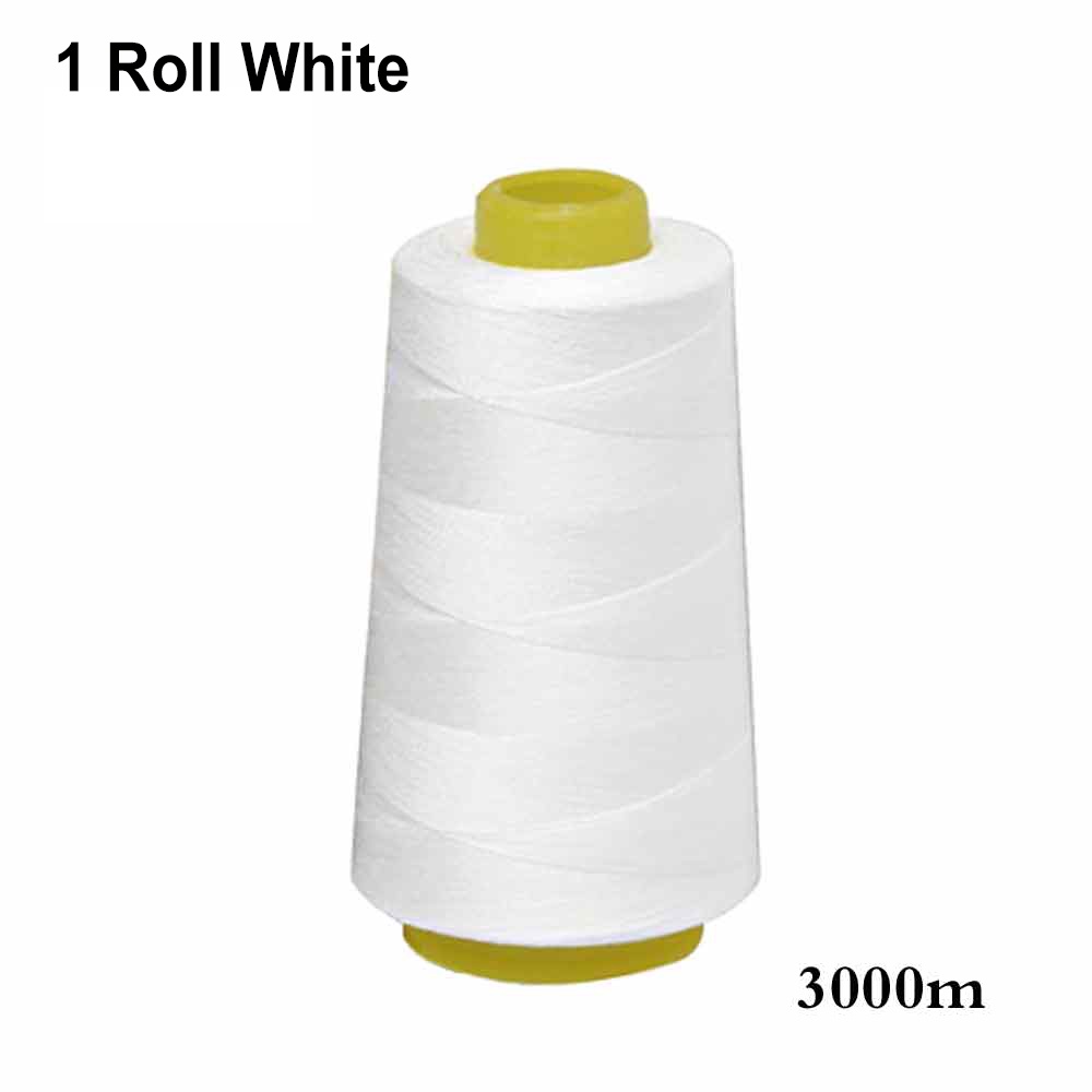 Cuộn Chỉ May 500-3000m Làm Từ Polyester Màu Trắng Đen&Máy May | Shopee ...