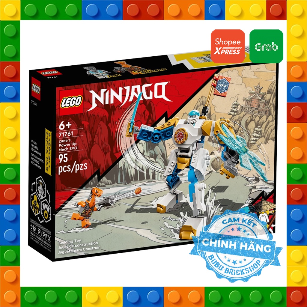 Lego Ninjago 71761 - Zane’s Power Up Mech EVO - Bộ xếp hình Lego Robot ...