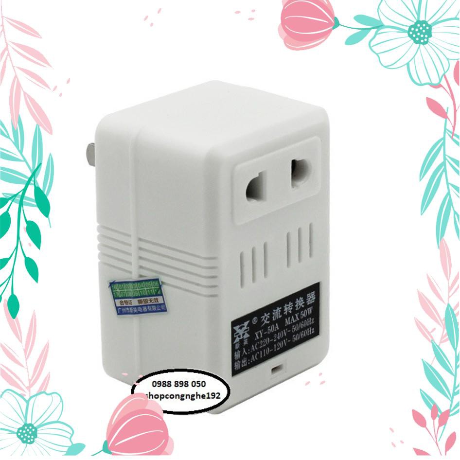 BÁN BỘ ĐỔI NGUỒN 220V SANG 110V/100V/120V- 50W - LOẠI TỐT chỉ phù hợp cho thiết bị dưới 30w ...
