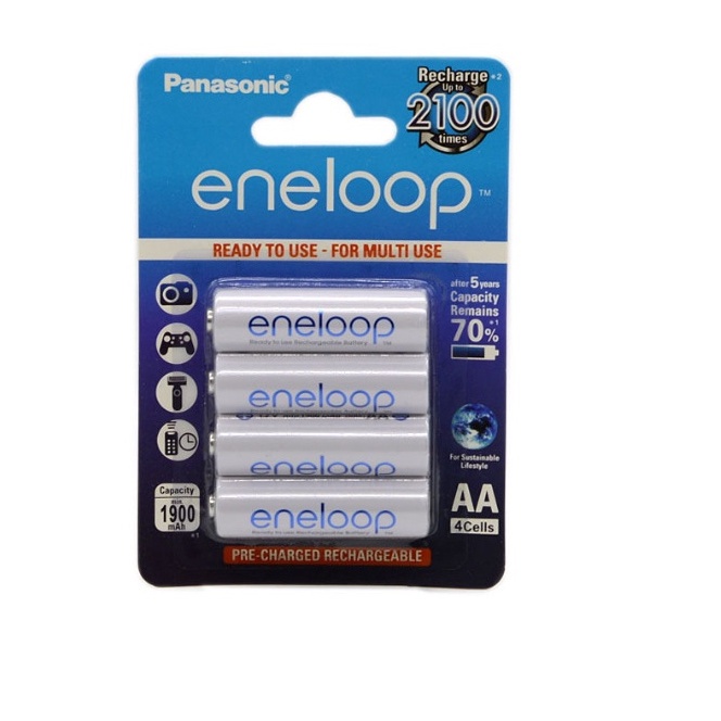 Pin sạc Eneloop trắng AAA 800Mah AA 1900mAh | Shopee Việt Nam