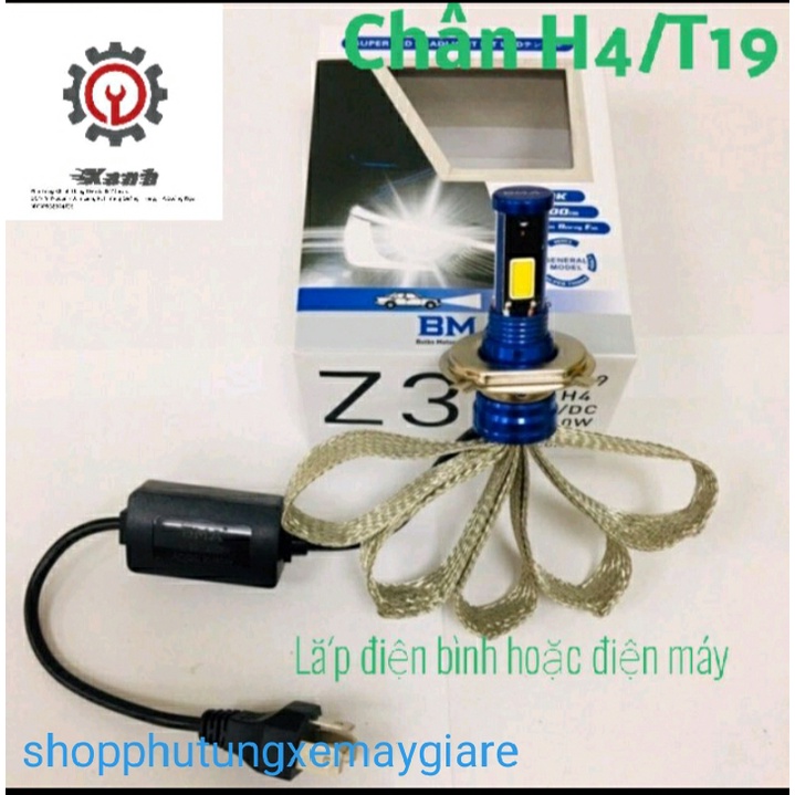 Đèn Pha Led Xe Máy 3 Tim H4, M5 Chính Hãng BMA Siêu Sáng Dream,Wave Và Nhiều Dòng Xe Khác ...
